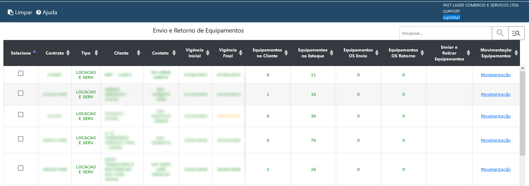 Sistema para Gestão de Contratos - ERP Brascomm